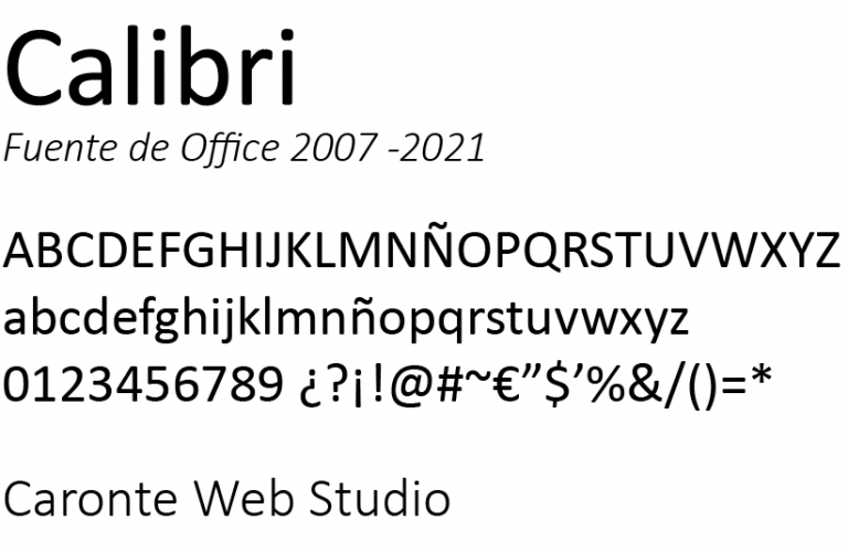 Calibri se jubila, adiós a la tipografía de Microsoft - Caronte Web Studio