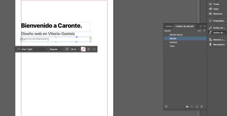 Cómo crear una tabla de contenido en InDesign - Blog de maketing | Caronte